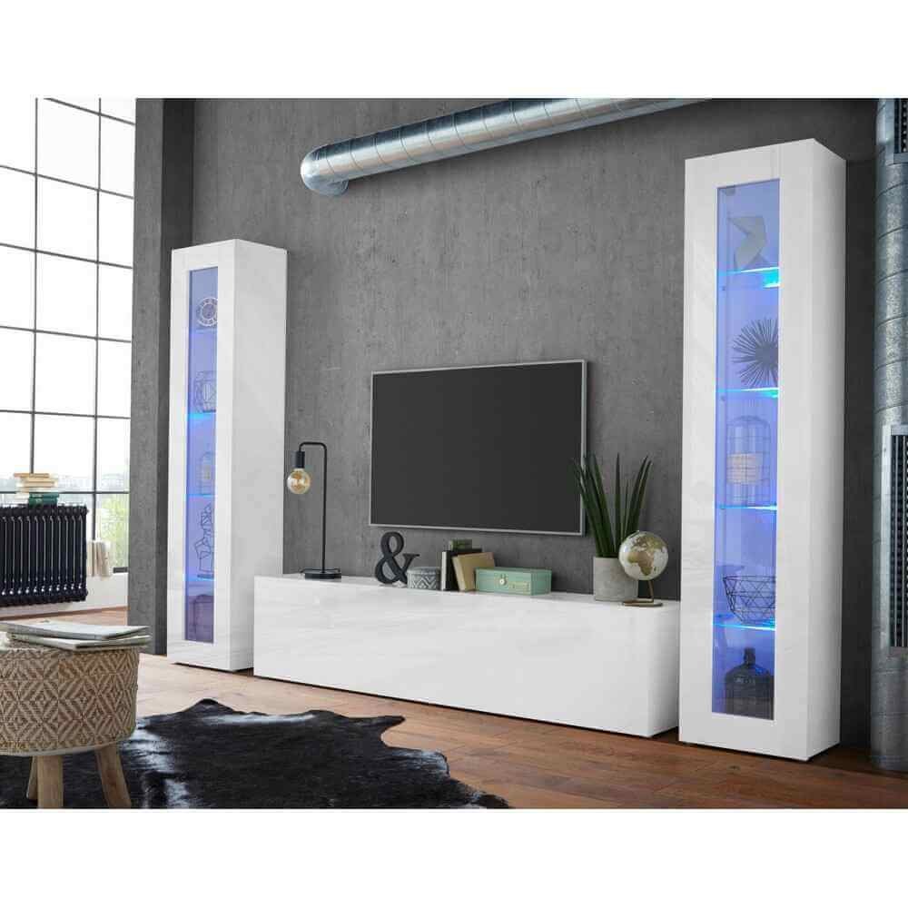 Vetrina Moderna per Soggiorno E Sala Da Pranzo 40x30x180cm - ECHO